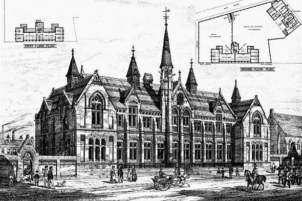 1878 – Simms Cross Schools, Widnes, Cheshire | Archiseek.com