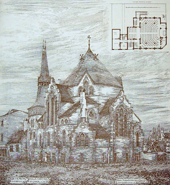 1884 - Gustaf Adolf Scandinavian Church, Liverpool - Architecture of ...