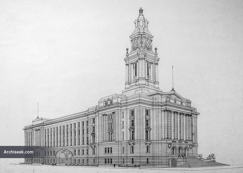 1913 - Third Placed Design for City Hall, Winnipeg - Unbuilt Winnipeg ...