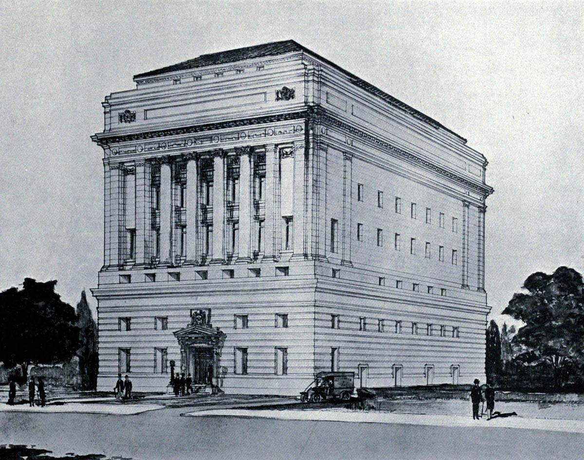 1914 - Fourth placed design for Masonic Temple, Toronto, Canada ...