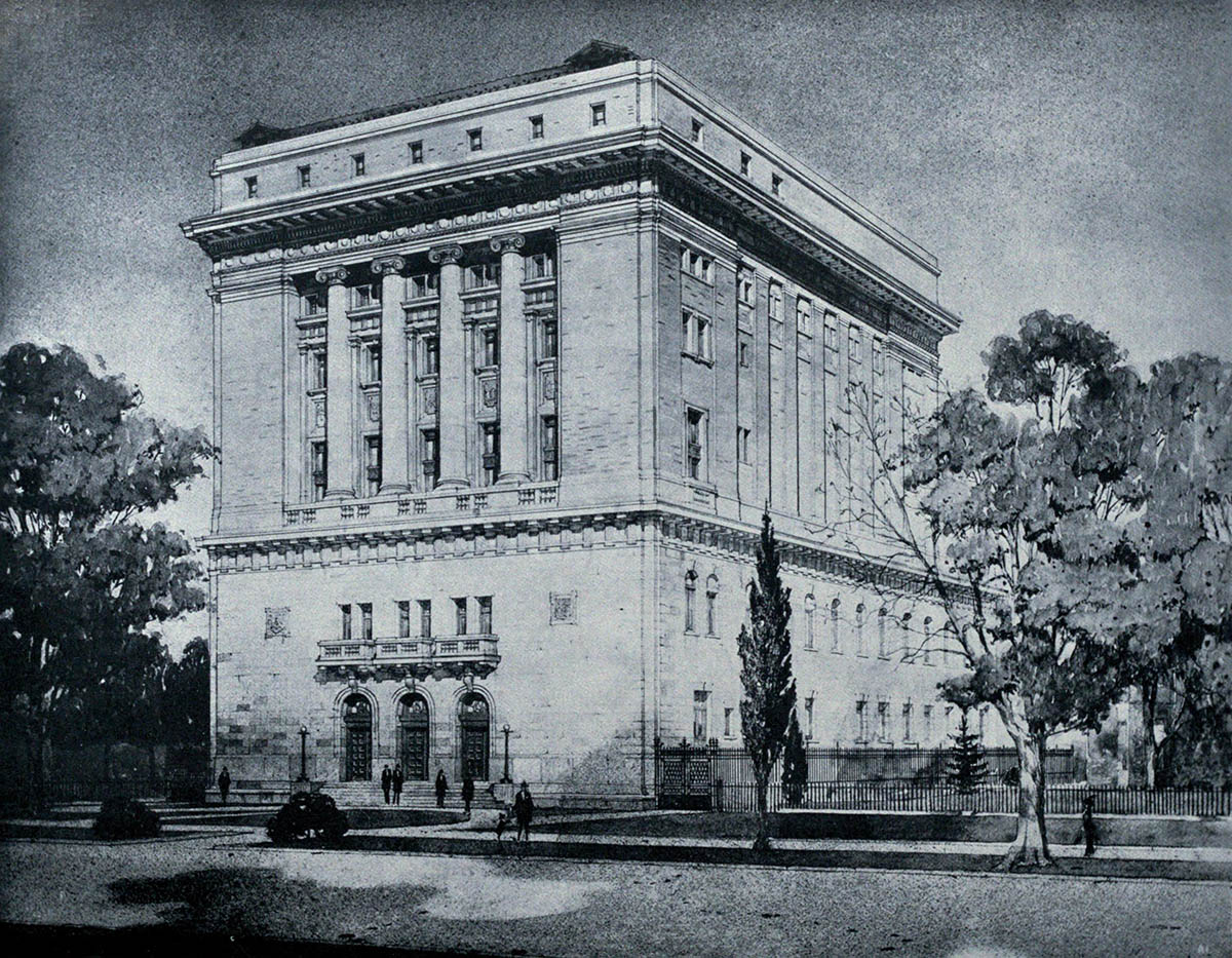 1914 - Winning Design for Masonic Temple, Toronto, Canada - Unbuilt ...