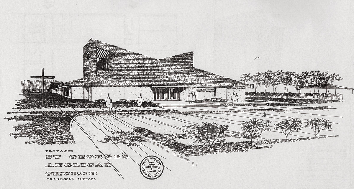1960s - Design for St. George's Anglican Church, Transcona, Winnipeg ...