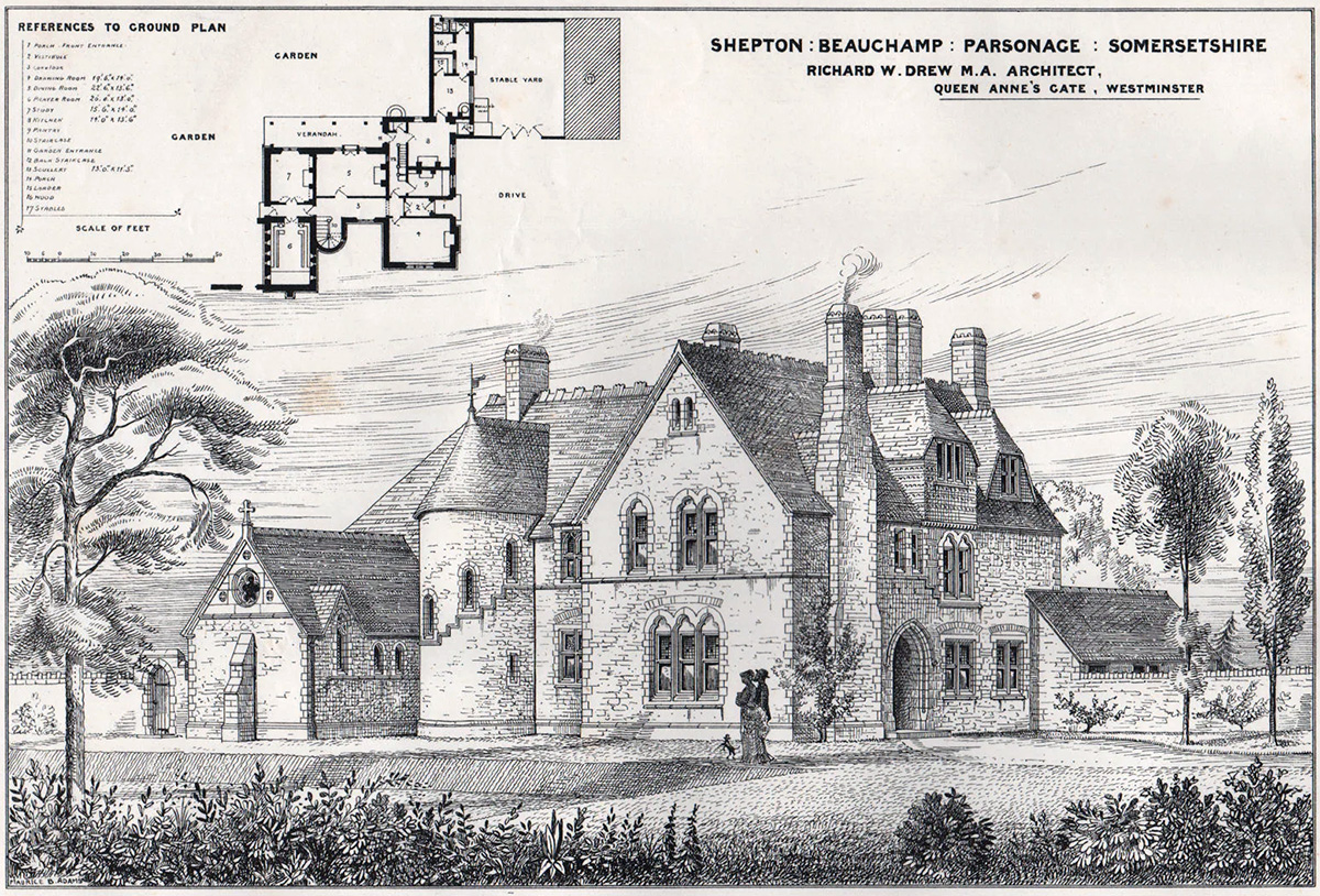 1873 – Shepton Beauchamp Parsonage, Somerset | Archiseek.com