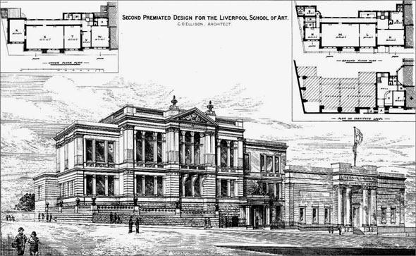 1881 - Second Premiated Design for Liverpool School of Art ...