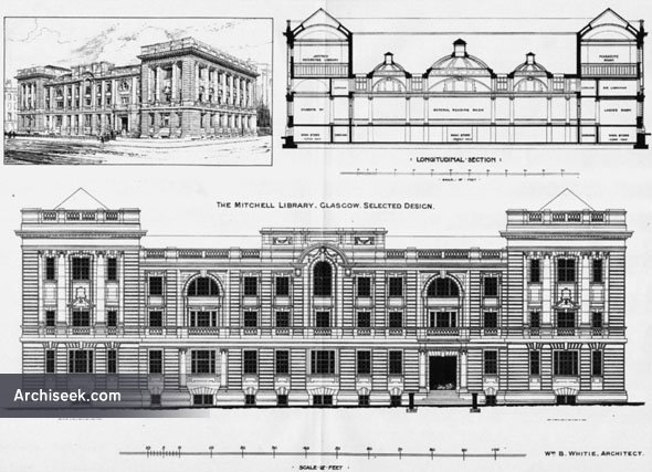 1906 – The Mitchell Library, Glasgow | Architecture @ Archiseek.com
