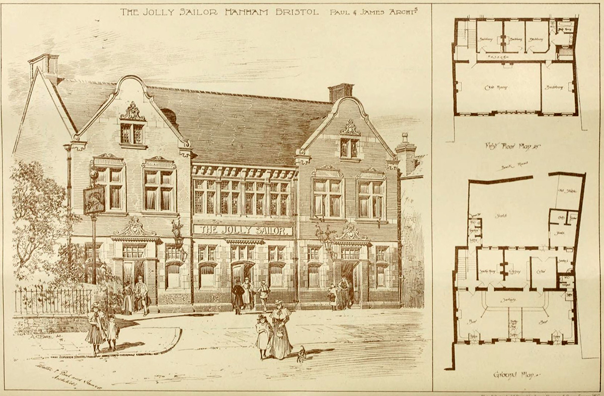 1899 – The Jolly Sailor, Hanham, Bristol, Gloucestershire | Archiseek.com