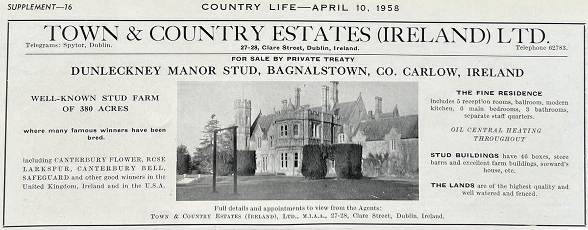 1840s – Dunleckney Manor, Bagenalstown, Co. Carlow | Architecture ...